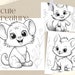 16 Cute Cute Creatures Coloring Book - Adults Kids Coloring Pages ...