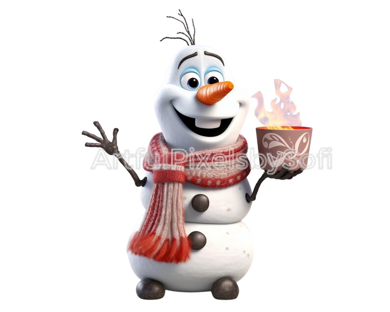 11 Coffee Olaf Clipart 11 Designs 406 DPI Printableno - Etsy