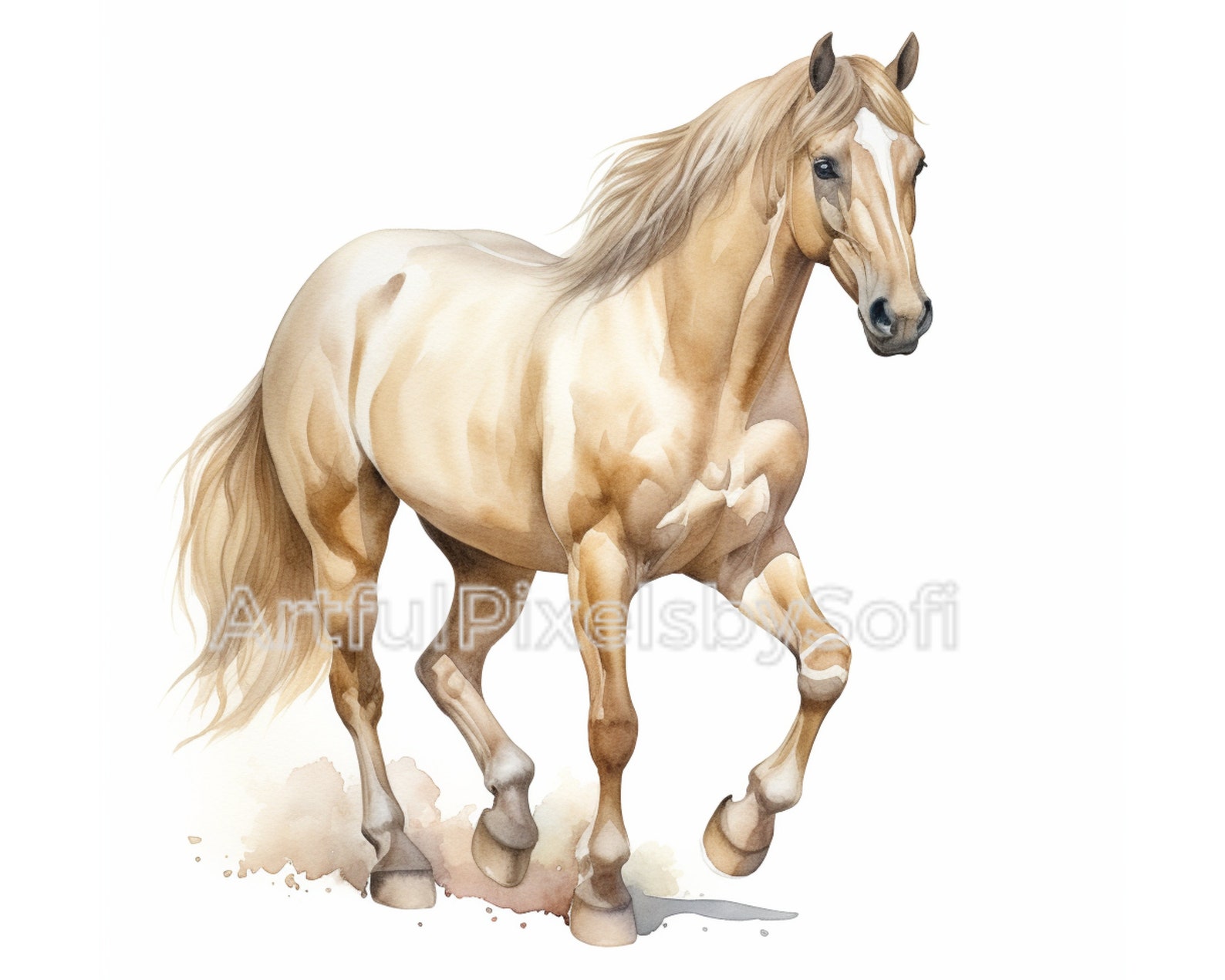 ARABIAN Horse Clipart, 12 Designs, 406 DPI, Printable,no Background ...