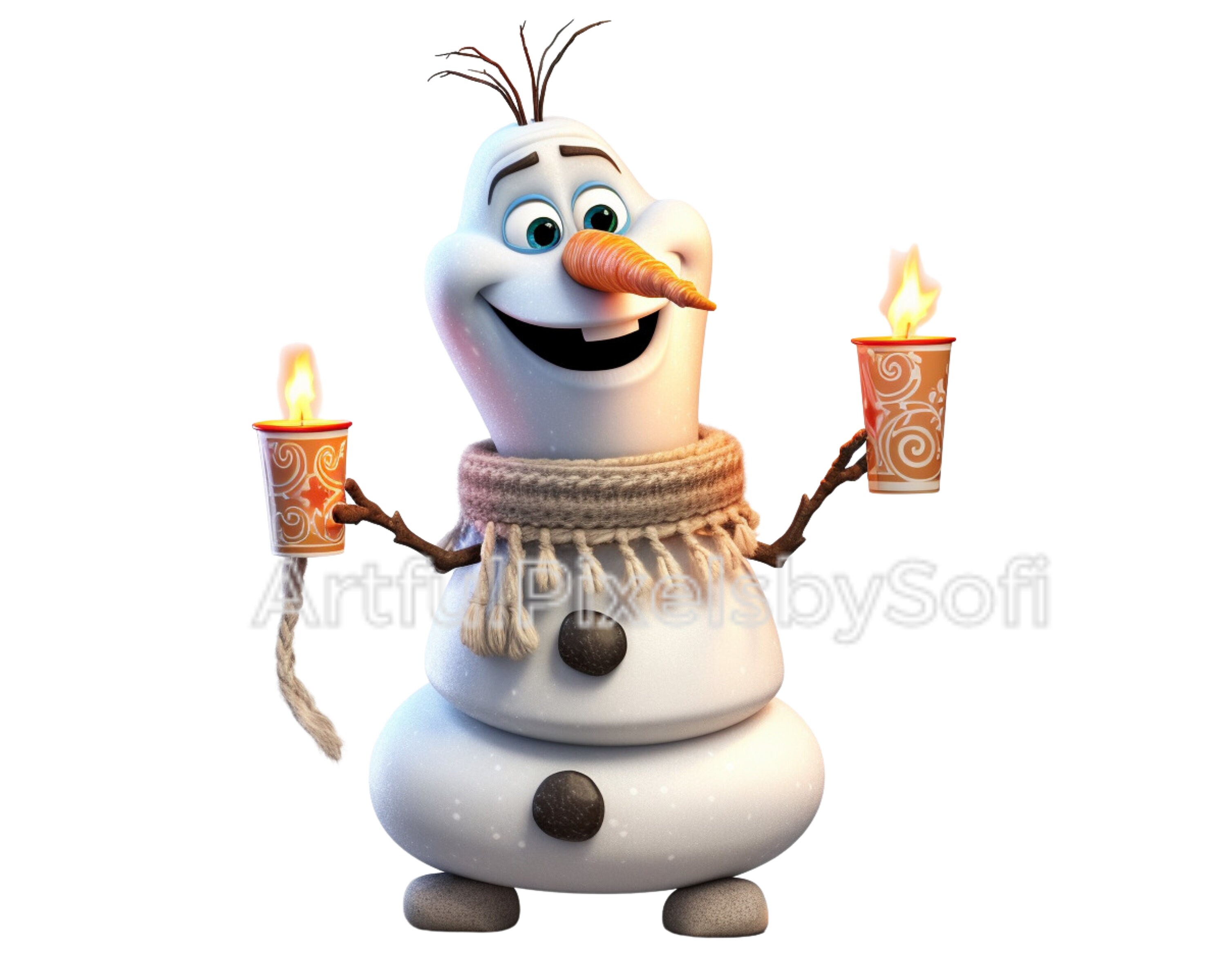 11 Coffee Olaf Clipart 11 Designs 406 DPI Printableno - Etsy