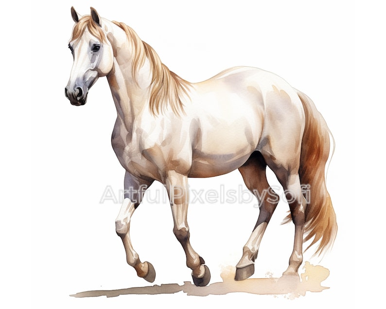 ARABIAN Horse Clipart, 12 Designs, 406 DPI, Printable,no Background ...