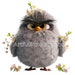 7 Grumpy Spring Bird Clipart, 7 Designs, 406 DPI, Printable,no ...