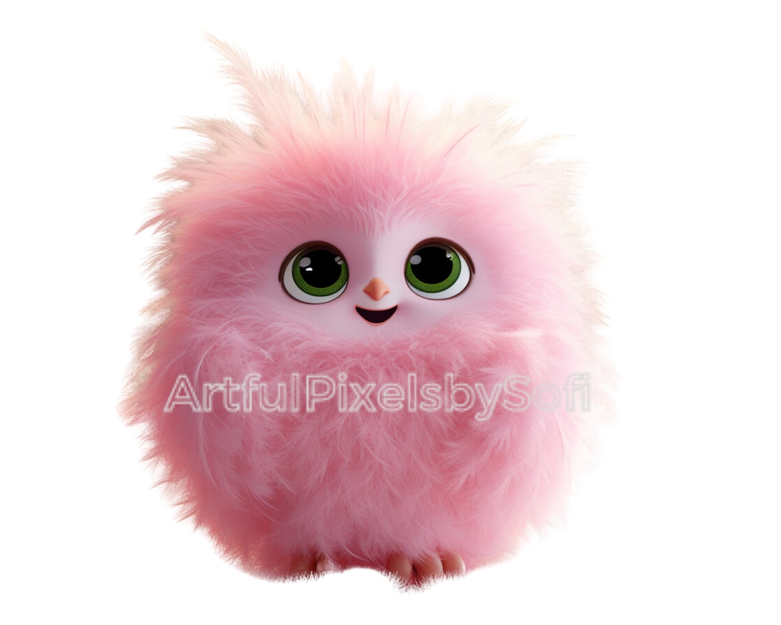 16 Cute Pink Monster Clipart 16 Designs 406 DPI - Etsy