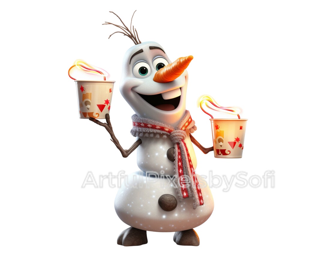 11 Coffee Olaf Clipart 11 Designs 406 DPI Printableno - Etsy