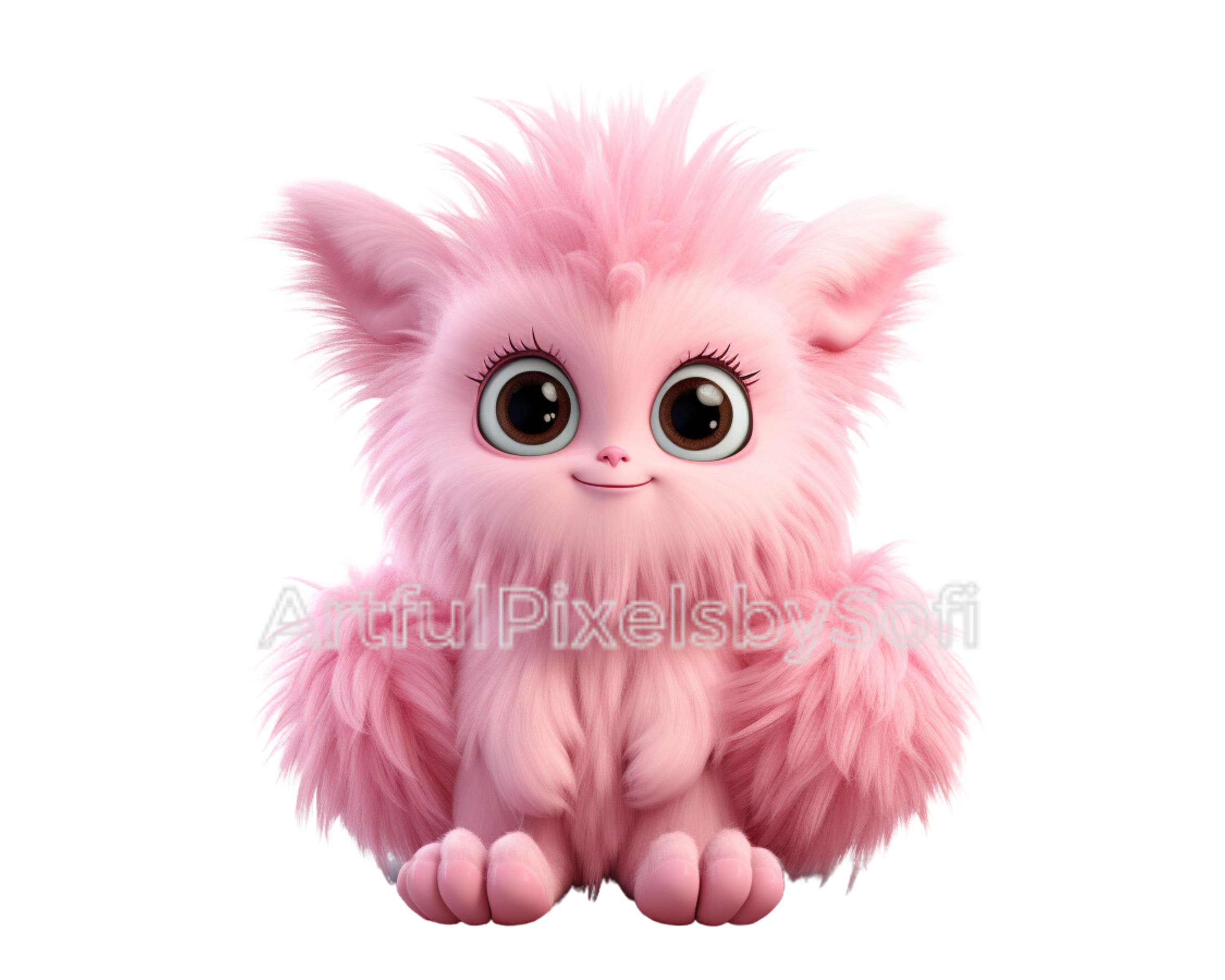 16 Cute Pink Monster Clipart 16 Designs 406 DPI - Etsy