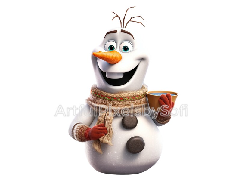 11 Coffee Olaf Clipart 11 Designs 406 DPI Printableno - Etsy