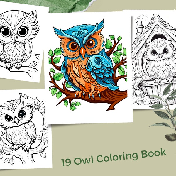 45 Cute Little Forest Animals Coloring Book Adults Kids Coloring Pages ...