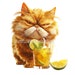 7 Limonade Funny Grumpy Cat Clipart, 7 Designs, 406 DPI, Printable,no ...