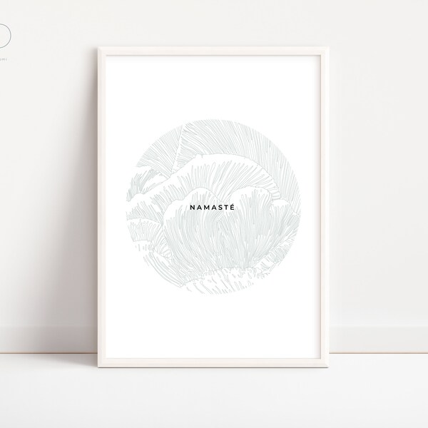 Namaste Poster - Etsy