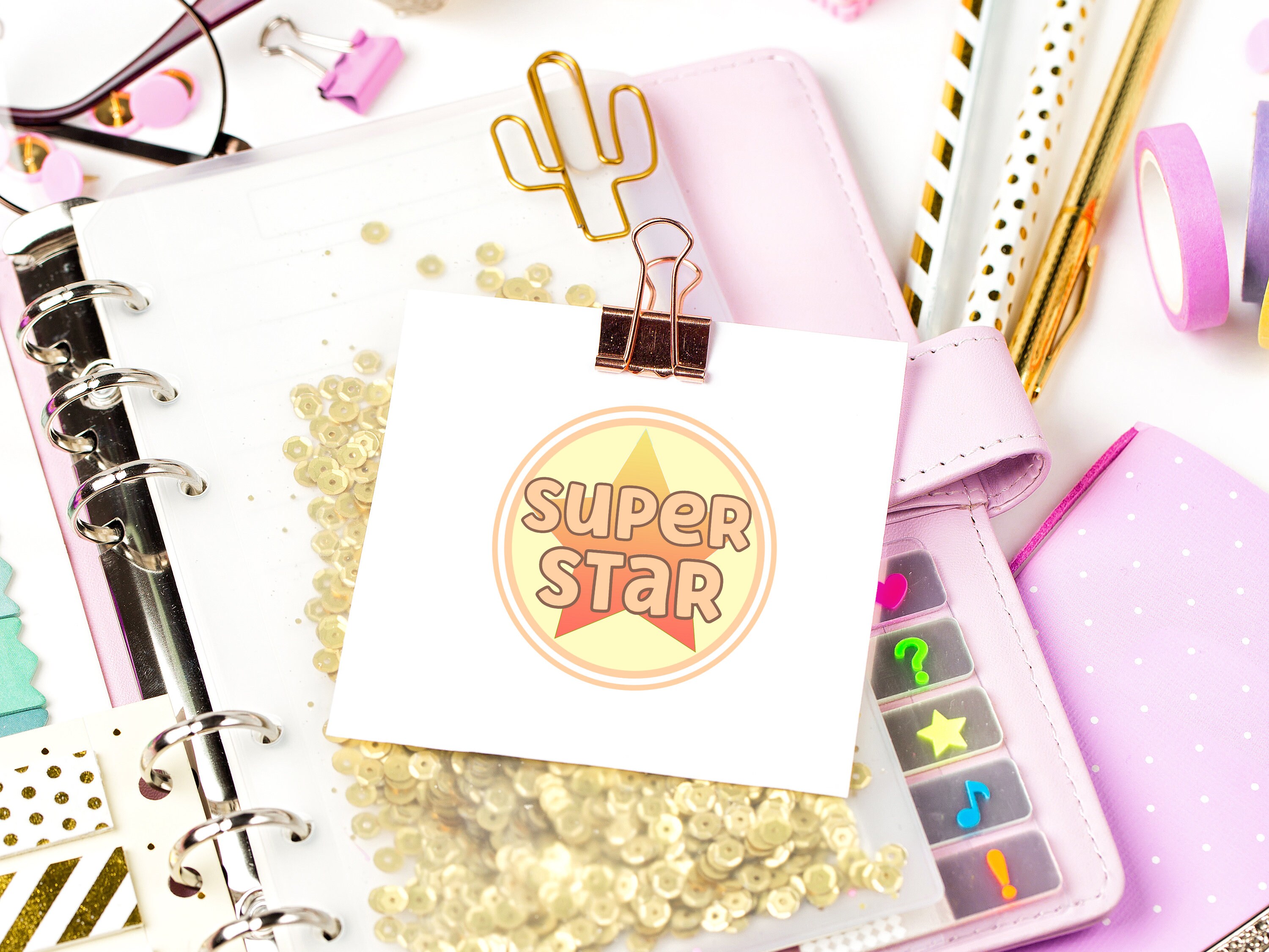 Superstar Stickers, Print and Cut, Cut File Compatible With Cricut and ...