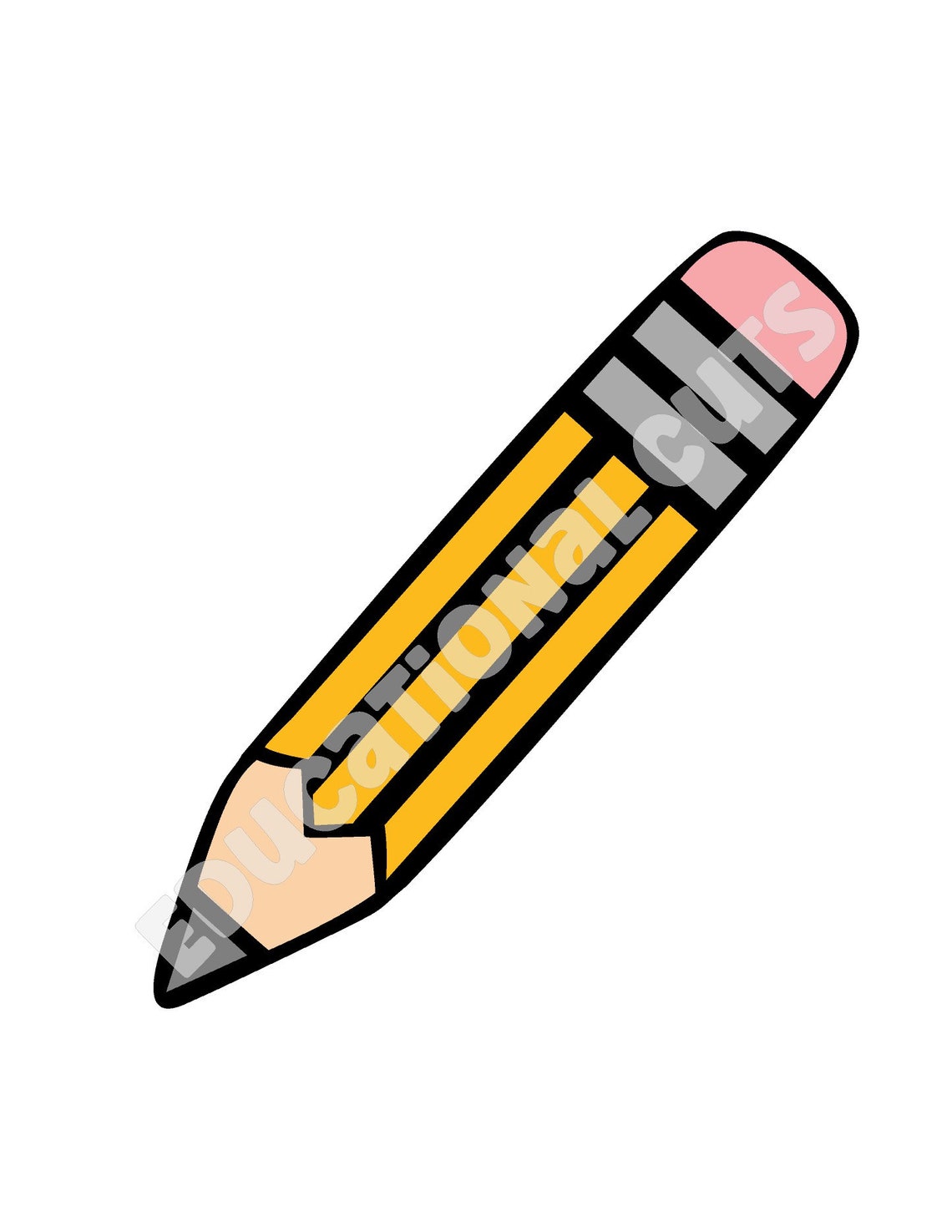 Svg Pencil, Cut File Compatible With Cricut and Silhouette Machines - Etsy