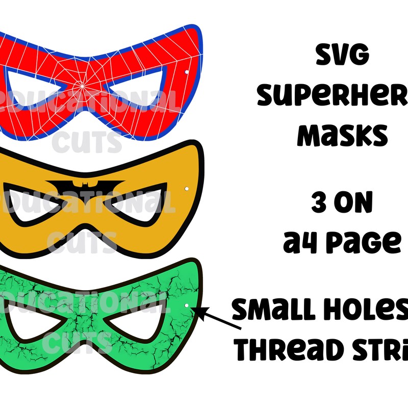 Spiderman Mask Template Printable - Etsy