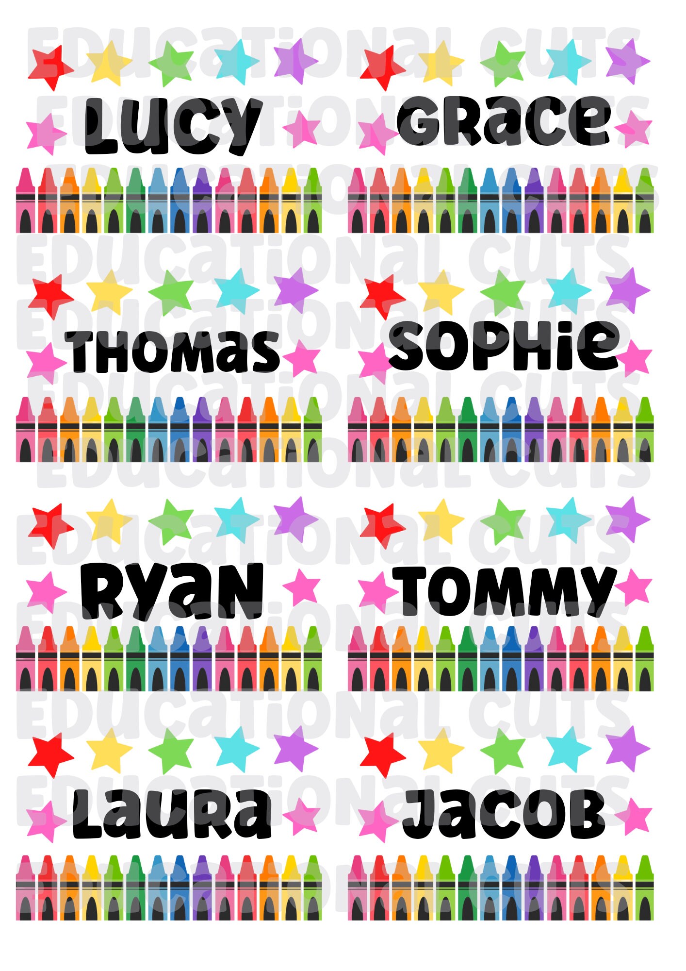School Labels | Name Tags | Classroom Resources | Star Labels ...