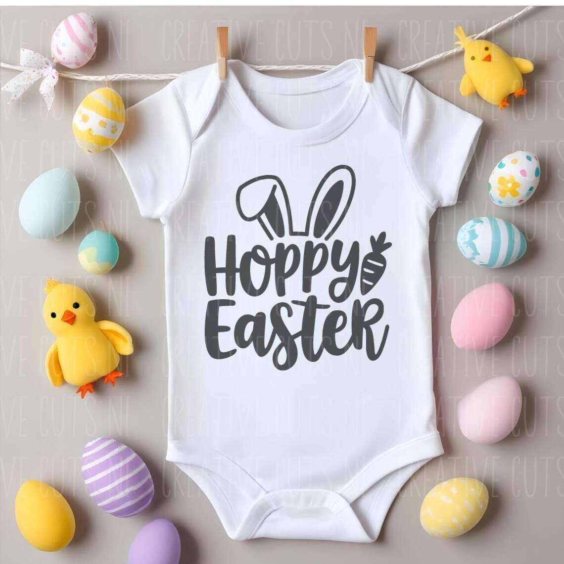 Easter Svg Hoppy Easter Svg T-shirt Svg Cute Svg Bunny Svg Cut File ...