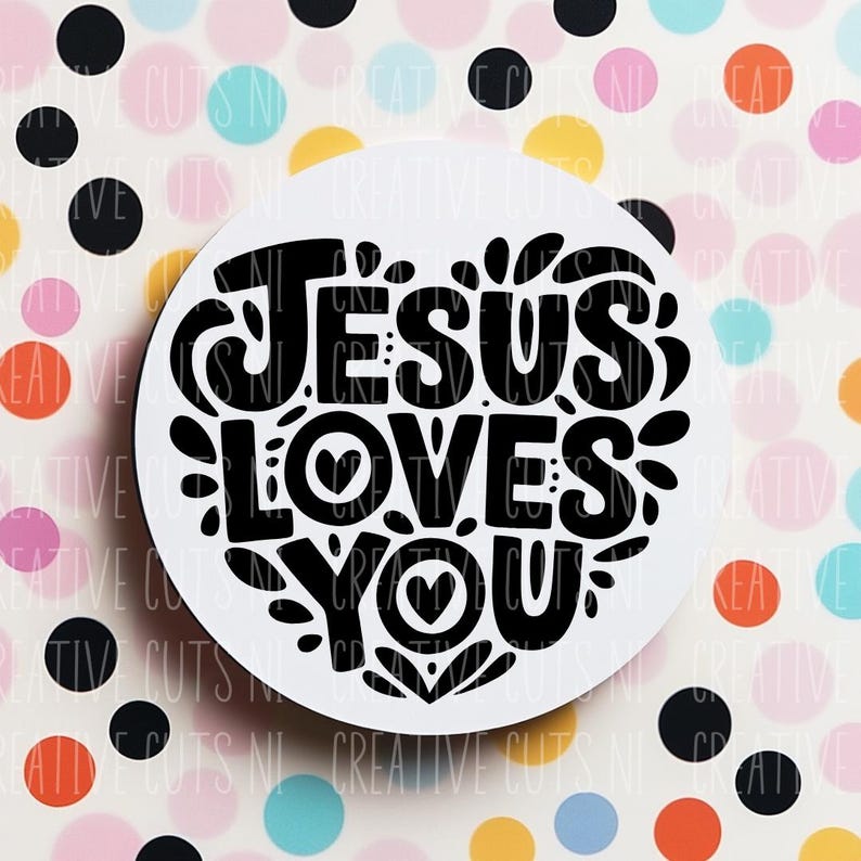 Jesus Loves YOU Svg File Digital Download Cross Svg Christian Svg Bible ...