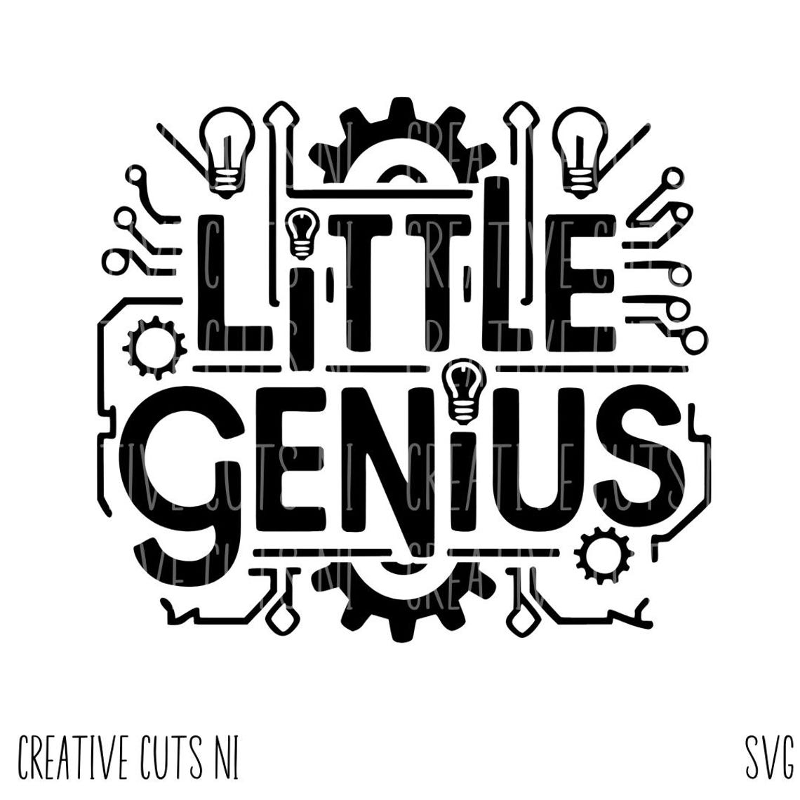 Little Genius Svg Kids Svg Designs T-shirt Design - Etsy