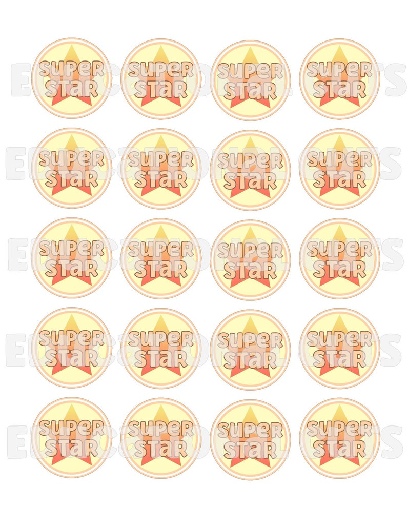 Superstar Stickers Print and Cut Cut File Compatible With - Etsy