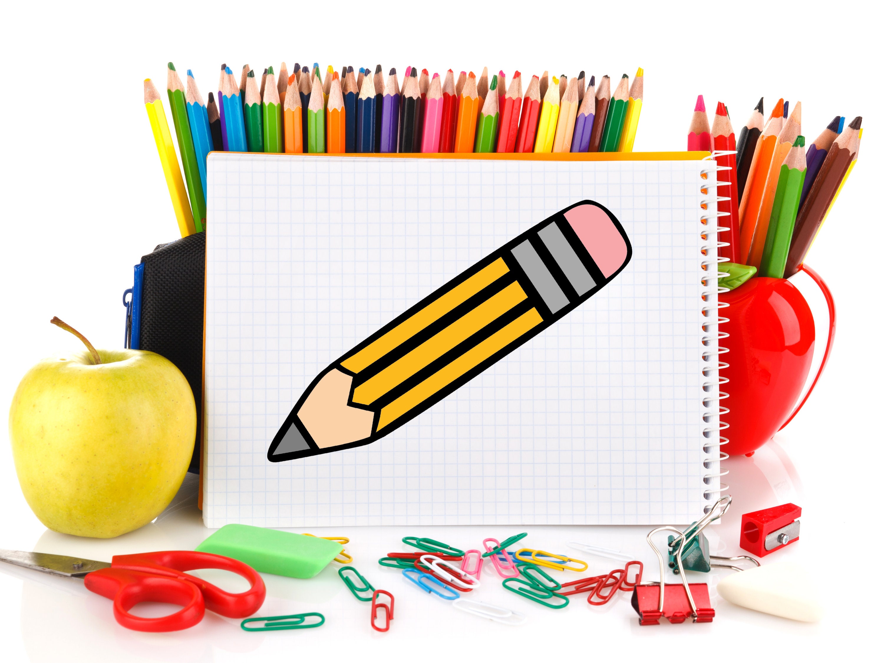 Svg Pencil, Cut File Compatible With Cricut and Silhouette Machines - Etsy