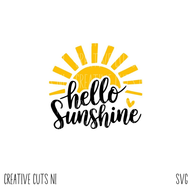 Hello Sunshine Svg - Etsy