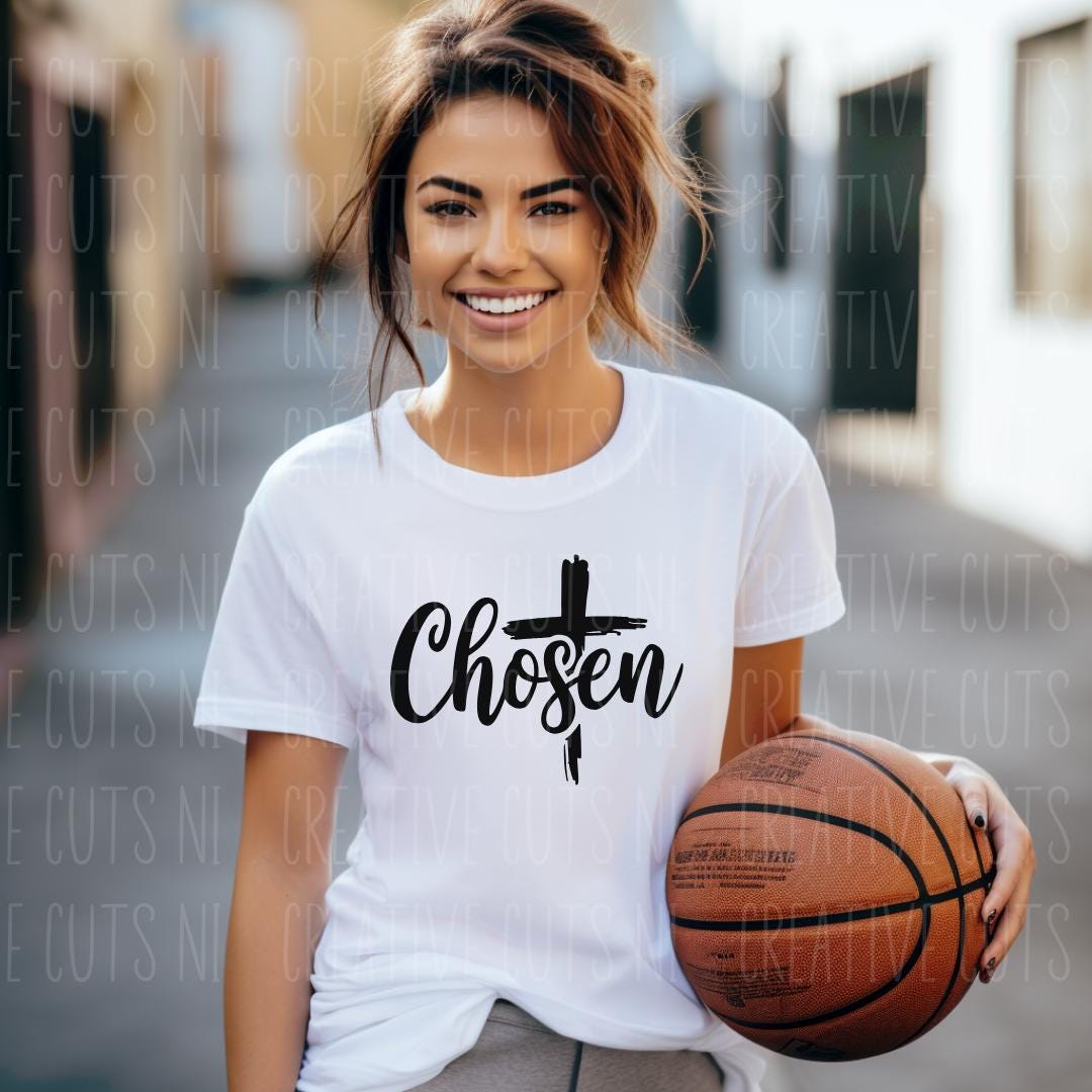 Chosen Svg File Digital Download Cross Svg Christian Svg Bible Verse ...