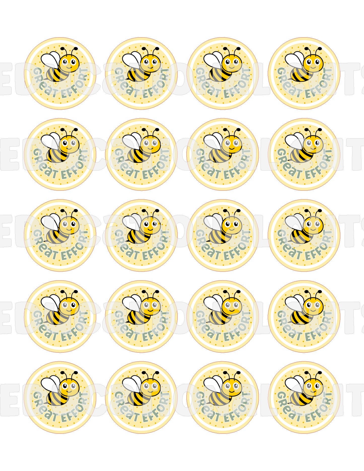 Great Effort Stickers, Print and Cut, Cut File Compatible With Cricut ...