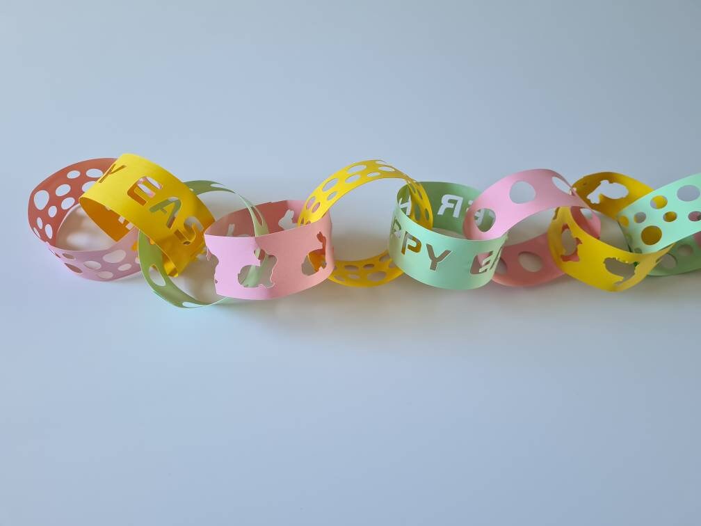 Svg Easter Paper Chains, Cut File Compatible With Cricut and Silhouette ...
