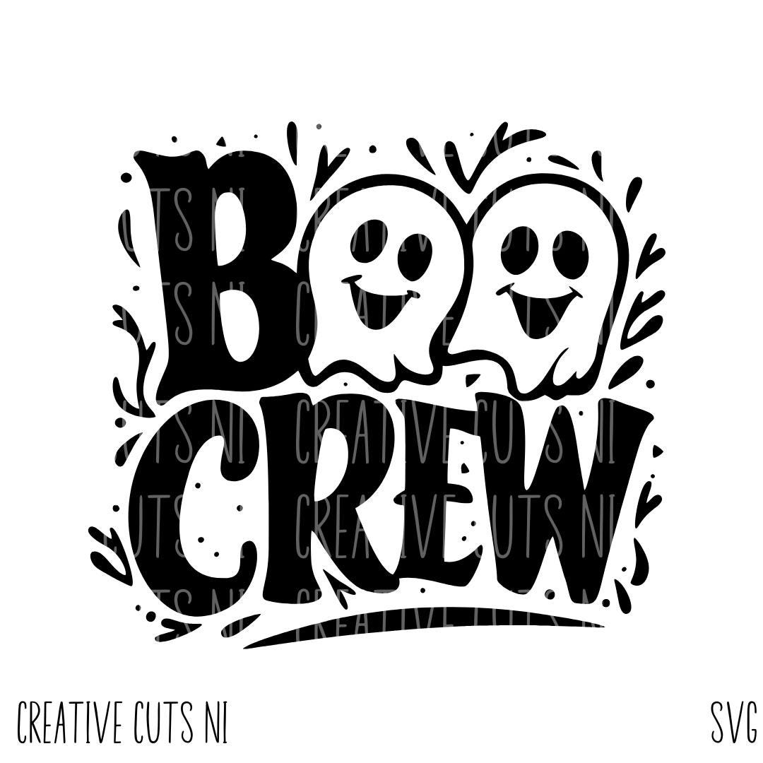 Boo Crew Svg Ghost Svg Svg Fall Svg Autumn Svg Halloween Svg T-shirt ...