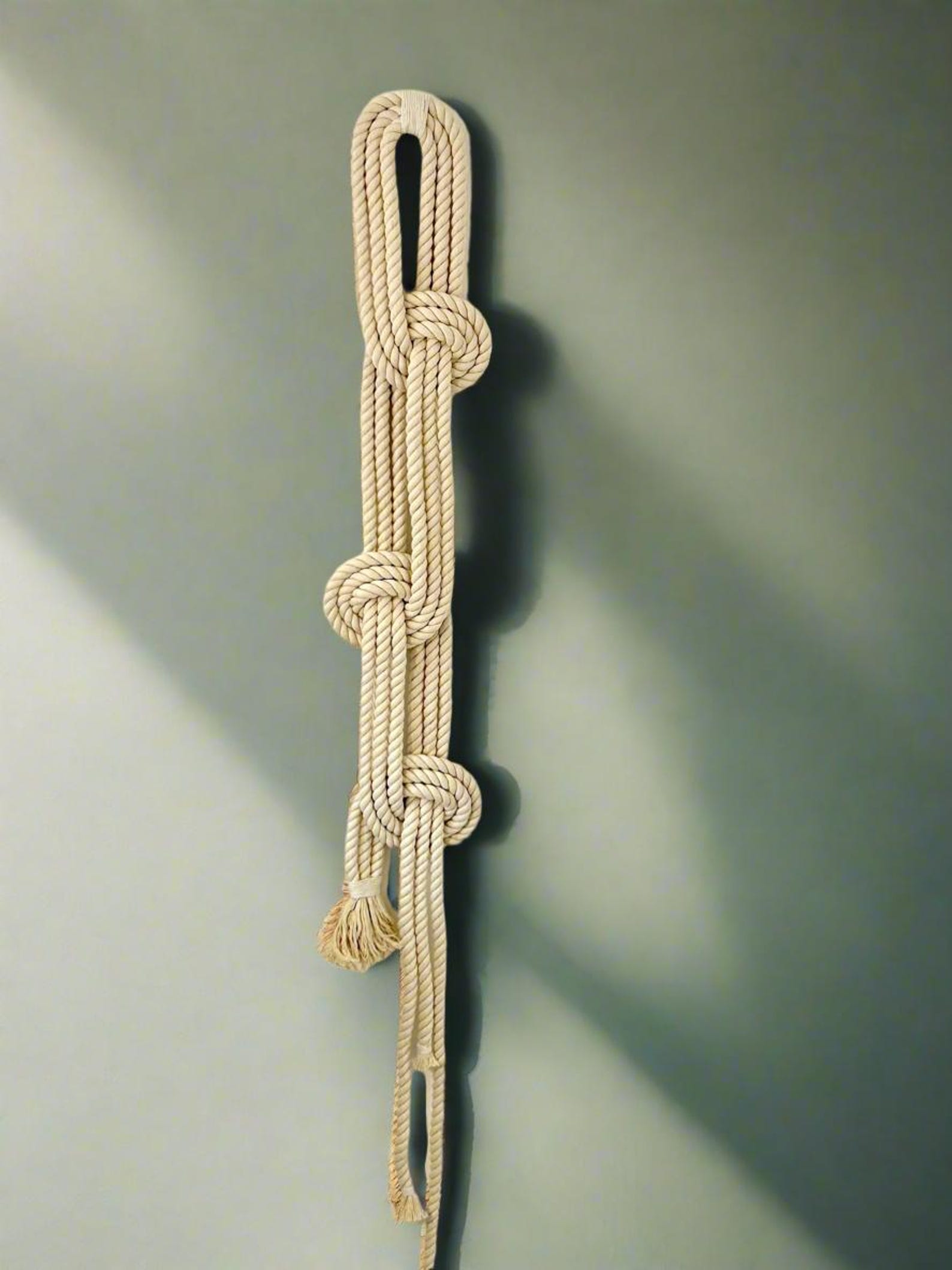 Rope Knot Art, Rope Knot Decor, Nautical Rope Art, Rope Lover Gift ...