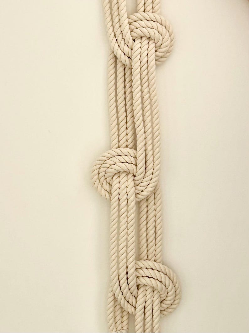 Rope Knot Art, Rope Knot Decor, Nautical Rope Art, Rope Lover Gift ...