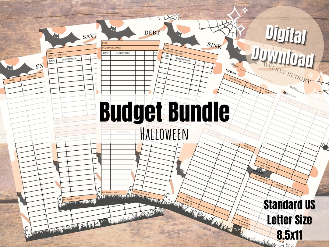 Budget Worksheet | Halloween | Paycheck Worksheet | Budget Planner ...