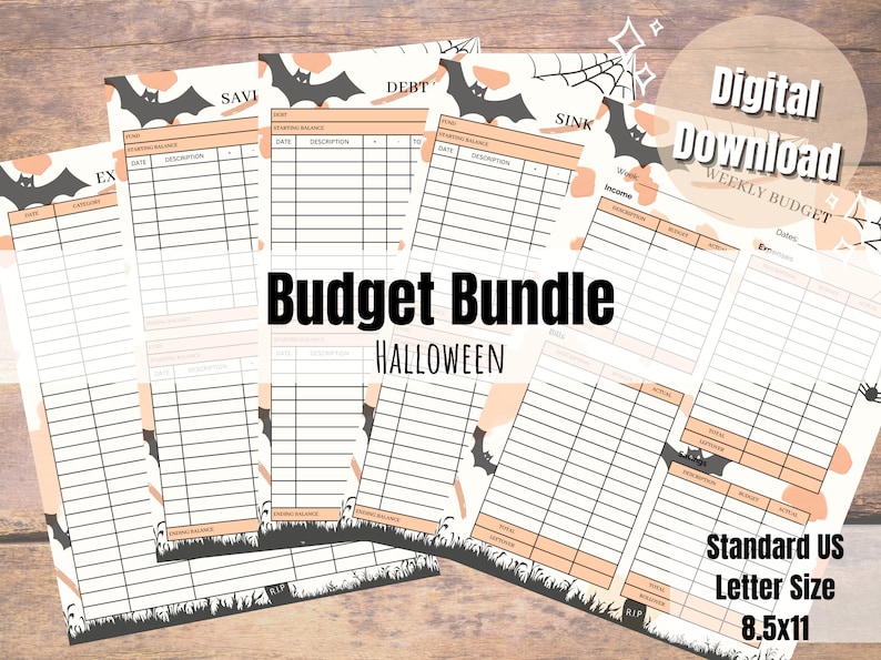 Budget Worksheet | Halloween | Paycheck Worksheet | Budget Planner ...