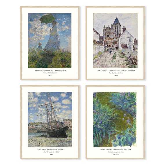 Claude Monet Posters and Prints Famous Art Posters Famous - Etsy