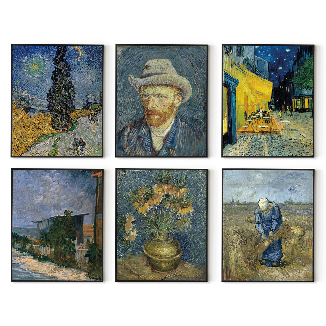 Van Gogh Art Prints: Famous Paintings Poster Set (8"x10" UNFRAMED) - Etsy