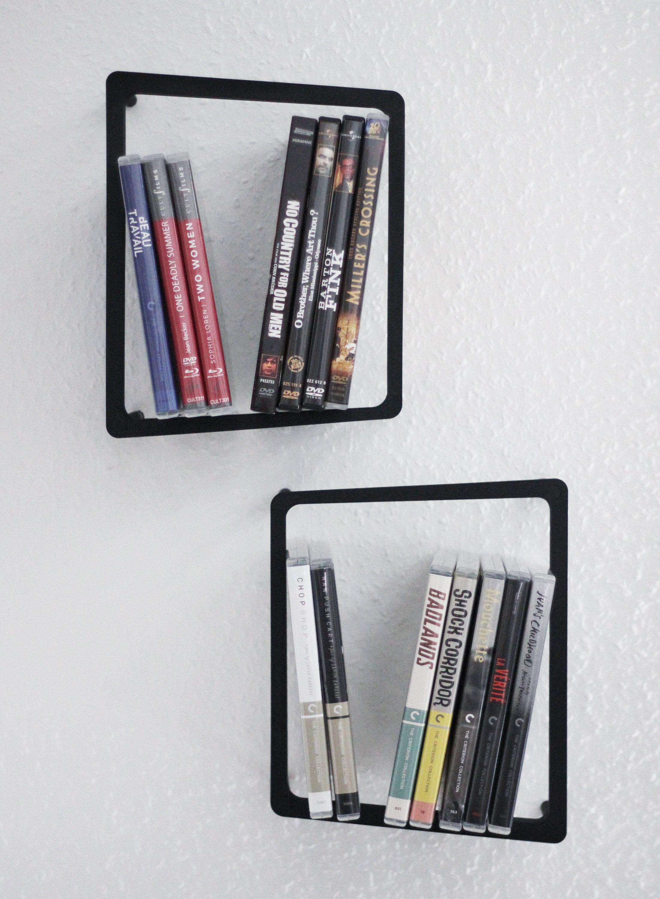 DVD / Bluray Design Wall Shelf Set of 2 Hanging Shelf Decorative Shelf ...