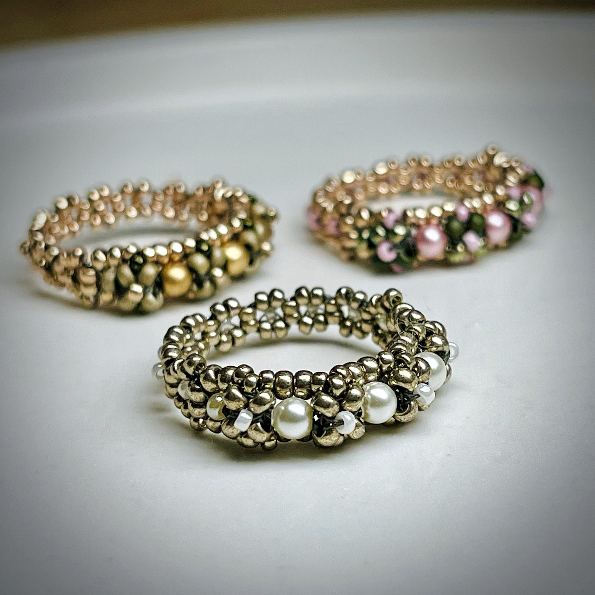 BEADING TUTORIAL - Garland Ring - Etsy