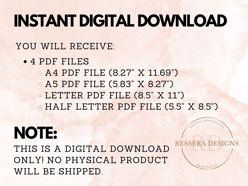 To Do List | Boho Rainbow Daily to Do List | Letter | A4 | A5 | Half ...