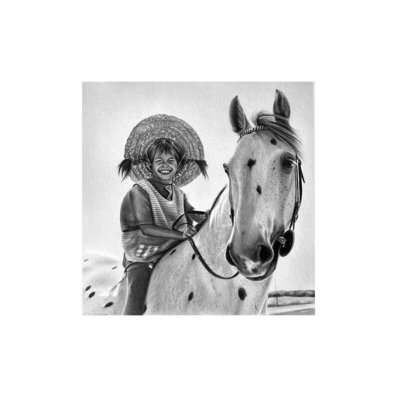 Limited Edition Print Pippi Drawing Illustration, Realistic, Postcard ...