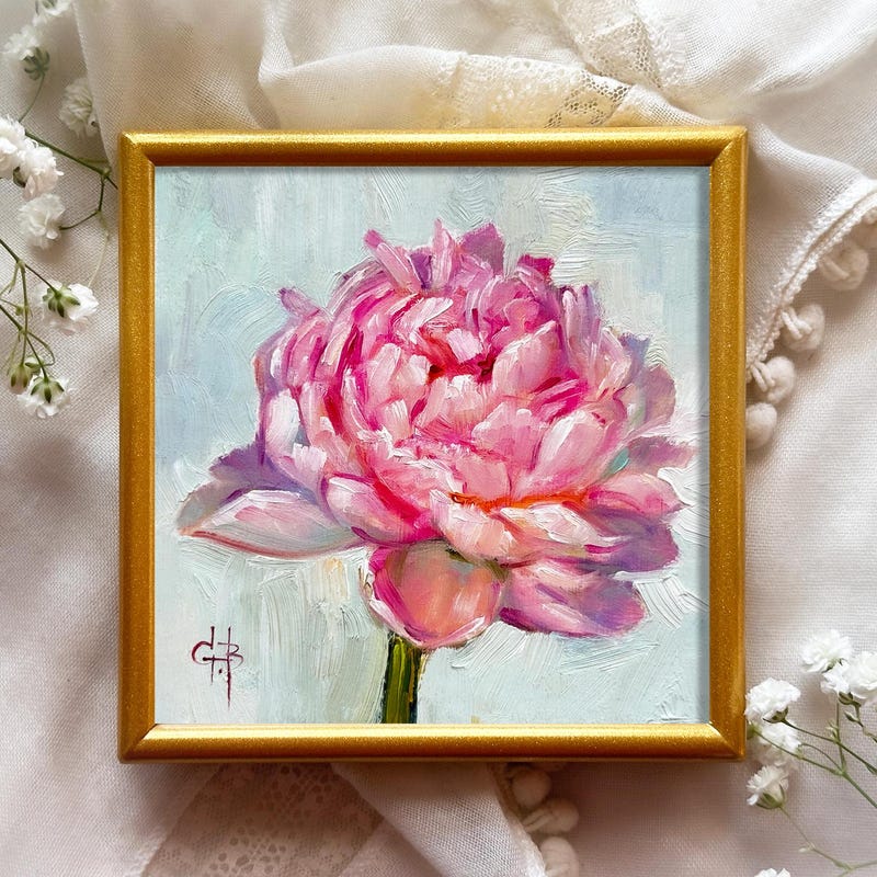 Pink Small Framed Artwork - Etsy