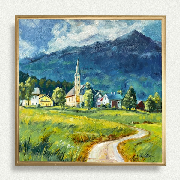 Alpine Painting - Etsy