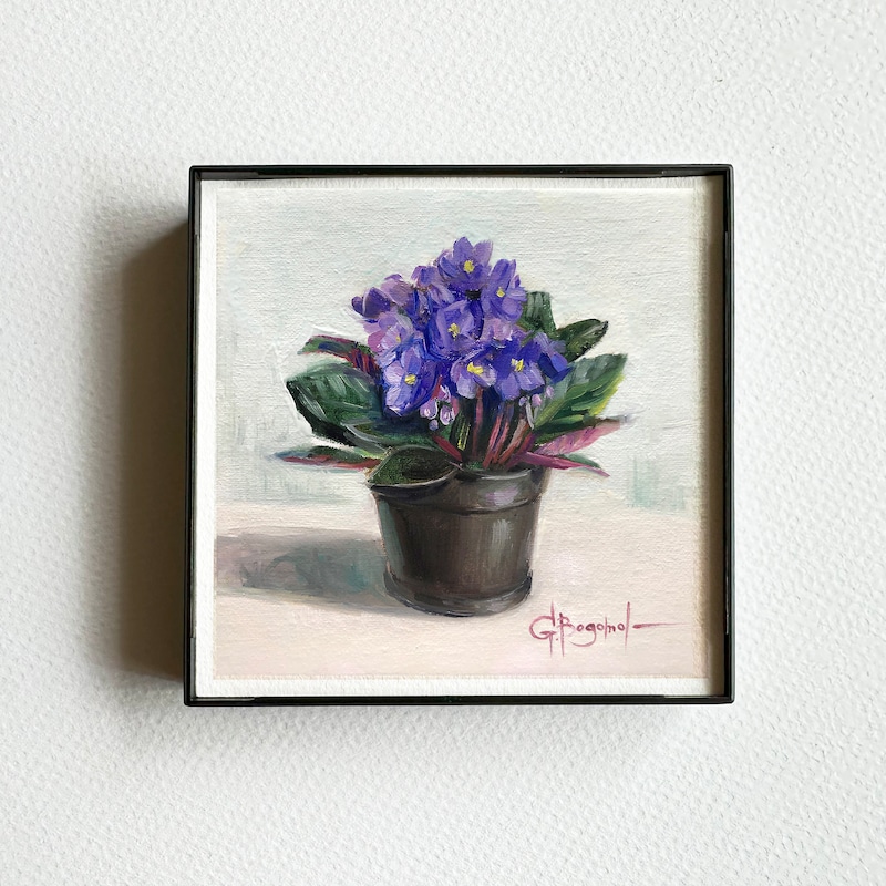Painting of Violets - Etsy