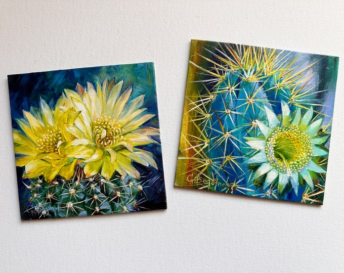 Tiny Art Prints, Succulent Prints, Cactus Art Print, Miniature ...