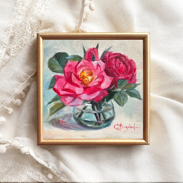 Miniature Red Rose - Etsy