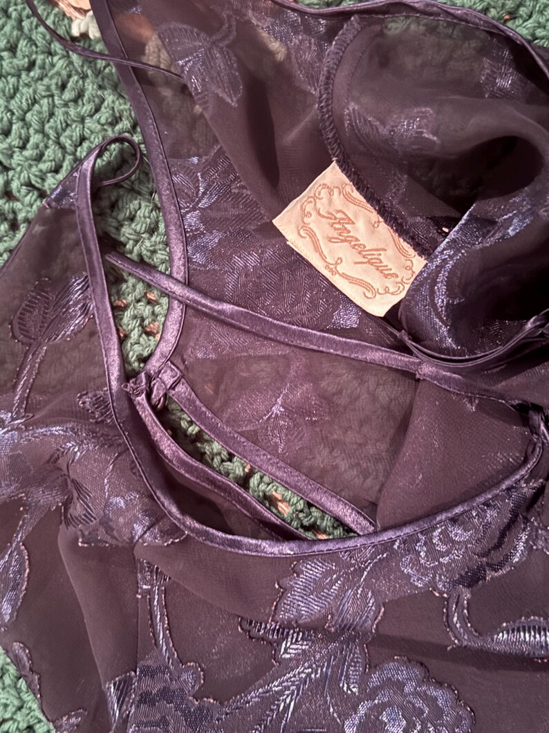 Vintage Y2K 90s Navy Blue Sheer Angelique Slip Dress Size Small - Etsy