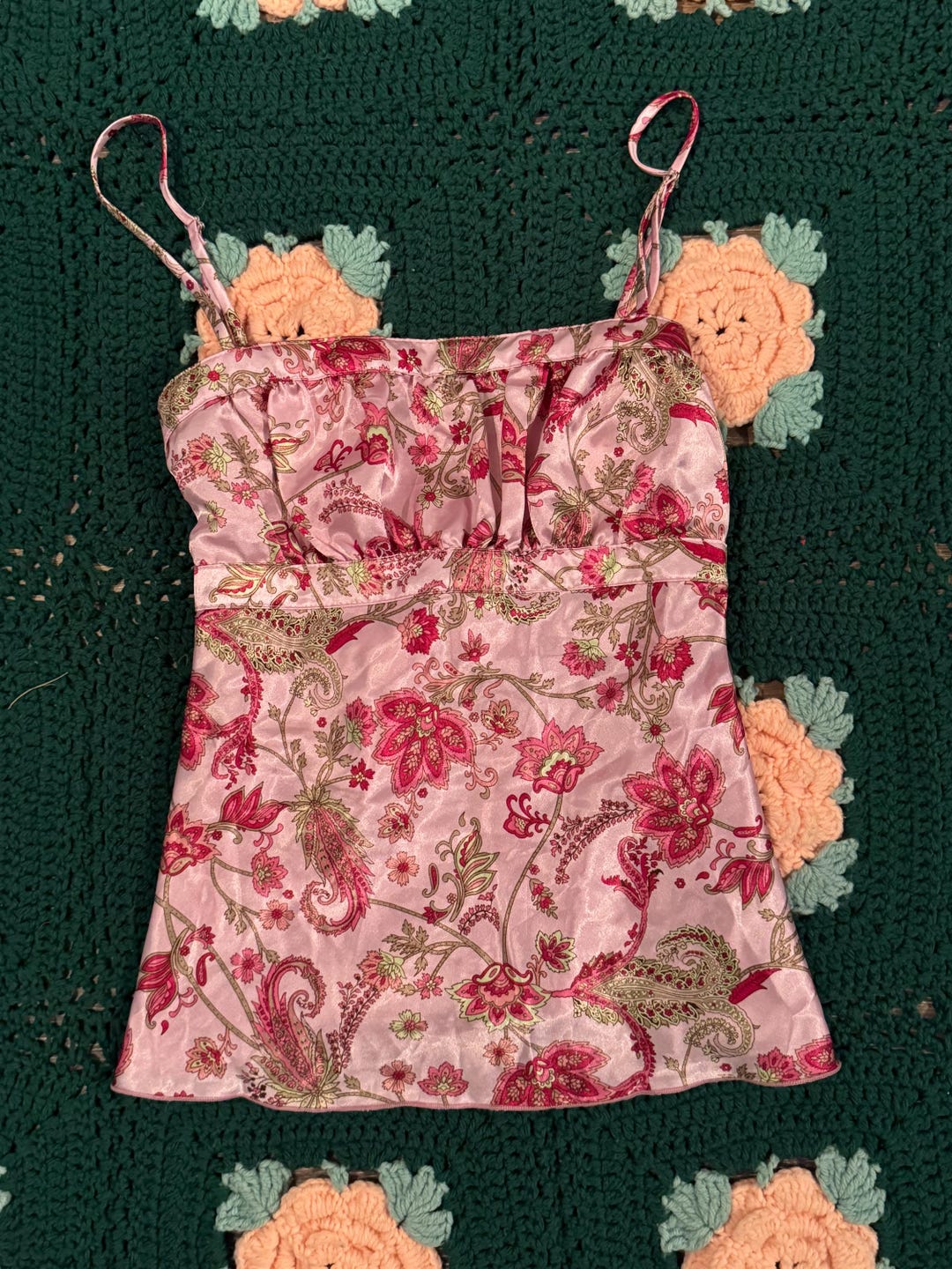 Vintage Y2K Self Esteem Paisley Pink Tank Top Size Small - Etsy