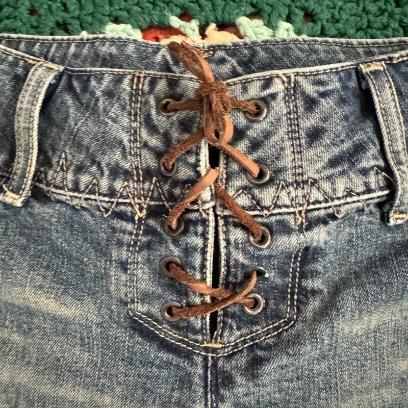 Lace up Jeans - Etsy