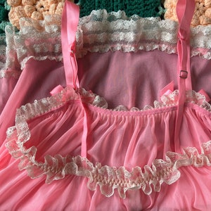 Gorgeous Coquette Pink Sheer Lace Lingerie Size Medium - Etsy
