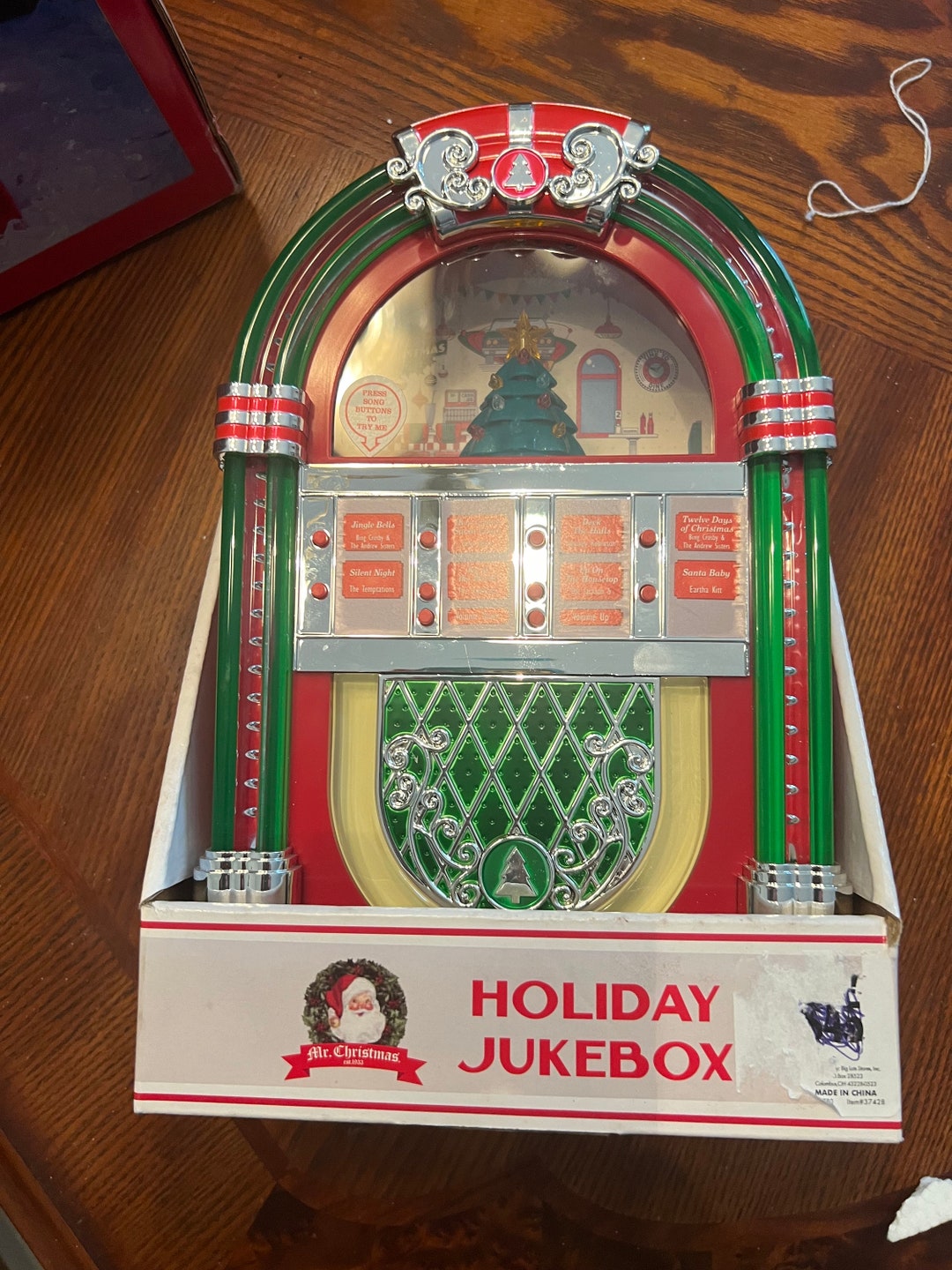 Mr Christmas Table Top Juke Box - Etsy