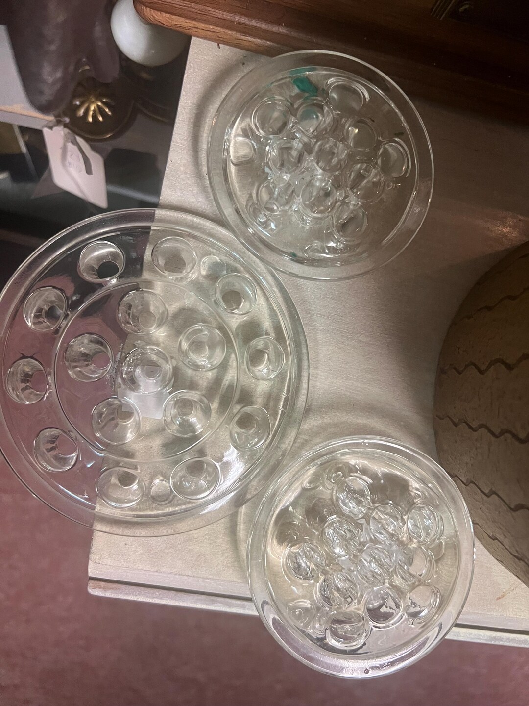 3 Glass Flower Frogs for Vases - Etsy