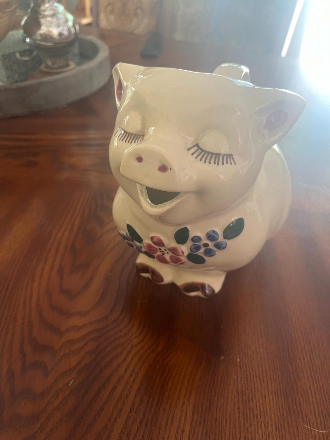 Vintage Smiley Pig Milk Pitcher - Etsy
