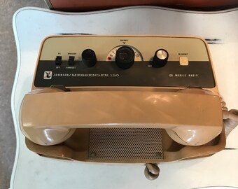 JOHNSON Messenger 323A Vintage CB Radio Transceiver USA W/ Microphone ...